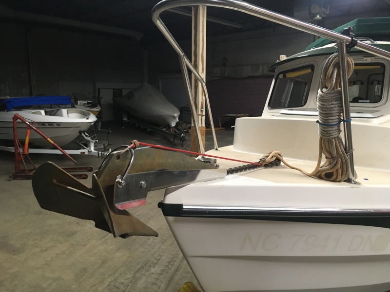 01 original anchor set up with 3ft of chain and no deck pipe | The C-Brats