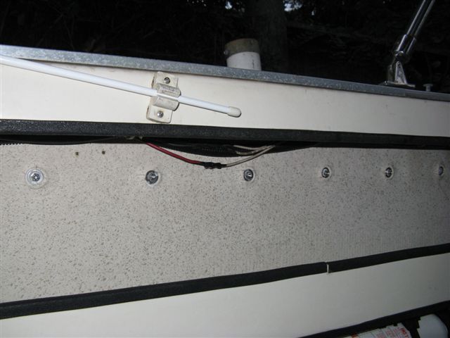 019 19 Starboard Cockpit storage with new bolts and washers. | The C-Brats