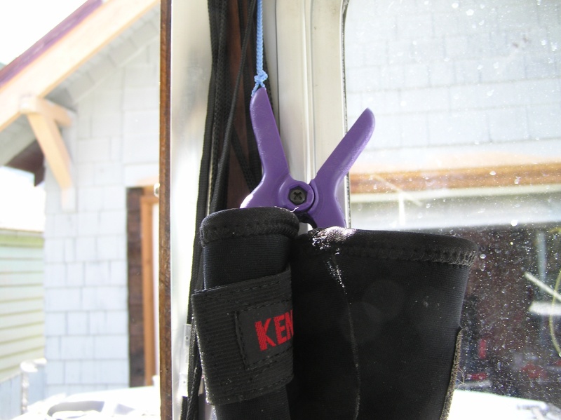 Cheap little spring clips from Home Depot hold gloves / hats etc | The ...