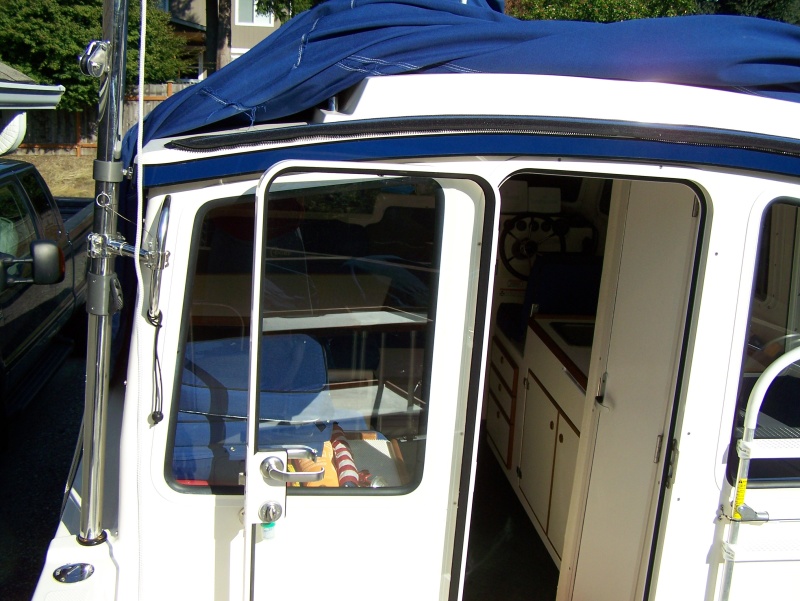 Mounted at rear of cabin for easy access and operation with out interferring with activities in ...